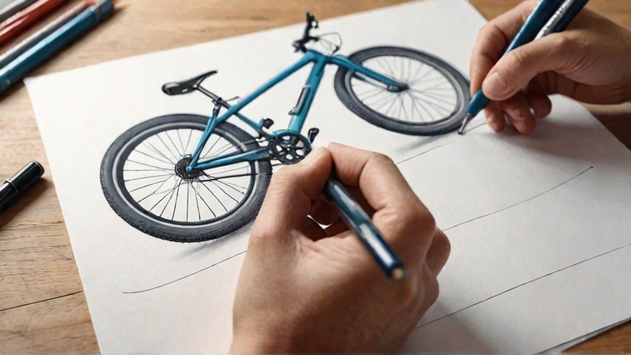 How to Draw a Bicycle (Cycle Sketch Tutorial) || DRAW Cycle Like a Pro ...