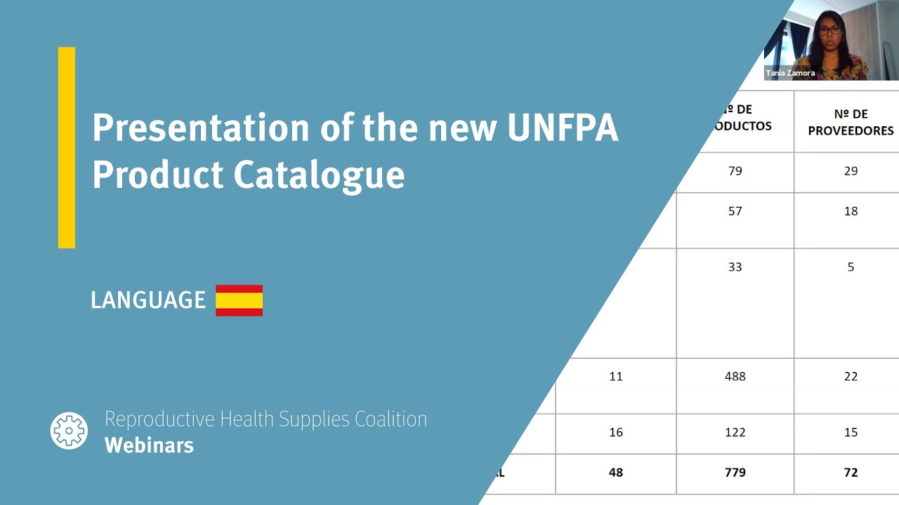 Presentation of the new UNFPA Product Catalogue - YouTube