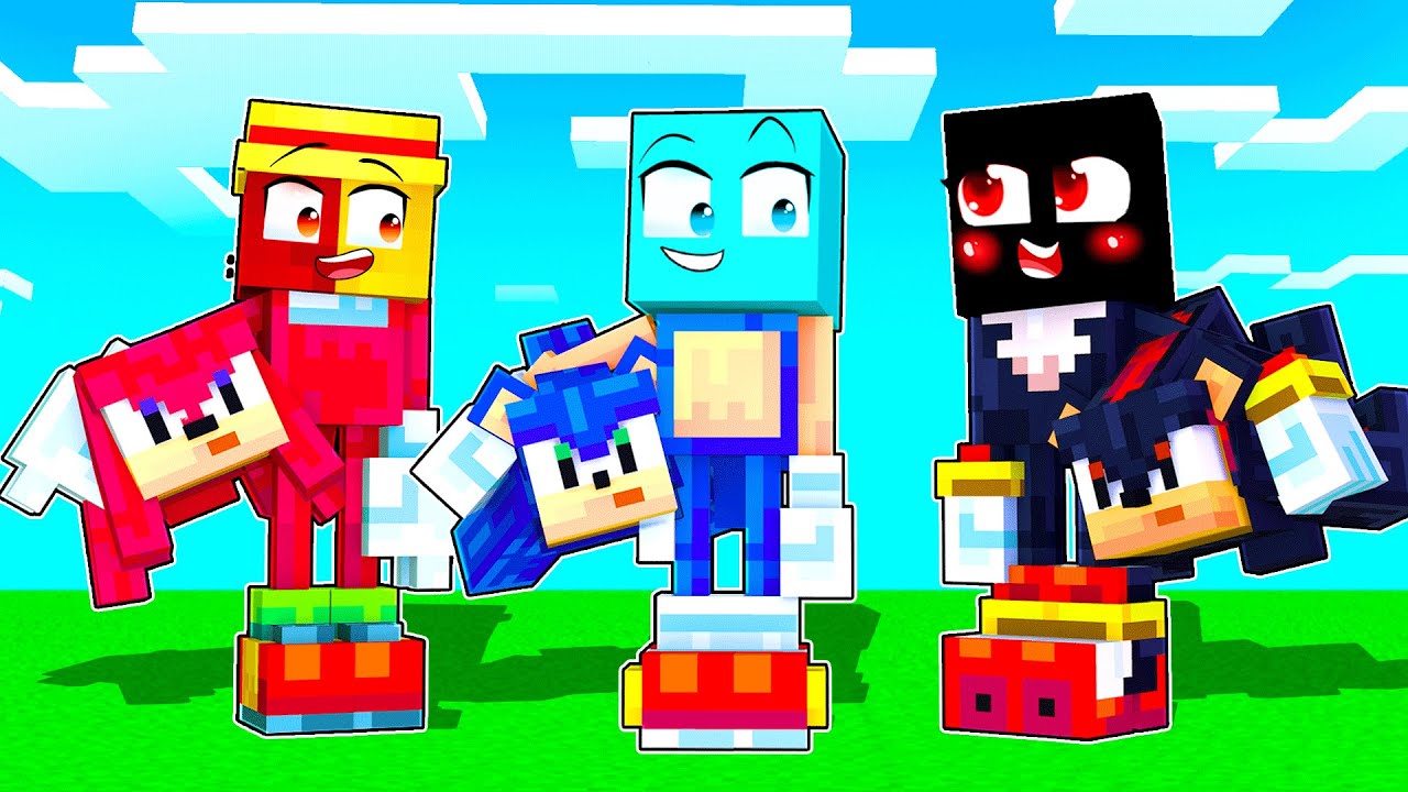 GELEIA PROBLEMS e ATHOS Viraram SONIC no MINECRAFT! (DESENHO DO GELEIA ...