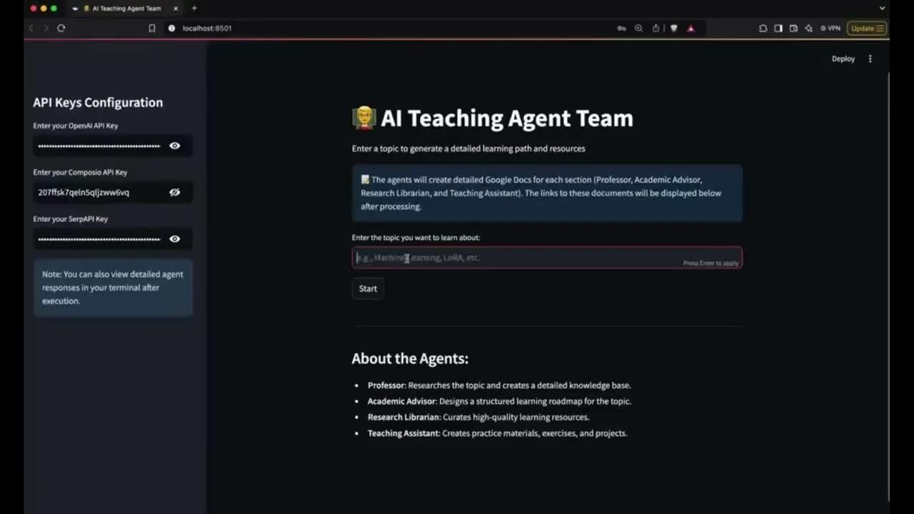 🤖 Build Your Own AI Teaching Team: 4 Agents That Learn WITH You! (Open Source Tutorial) - YouTube