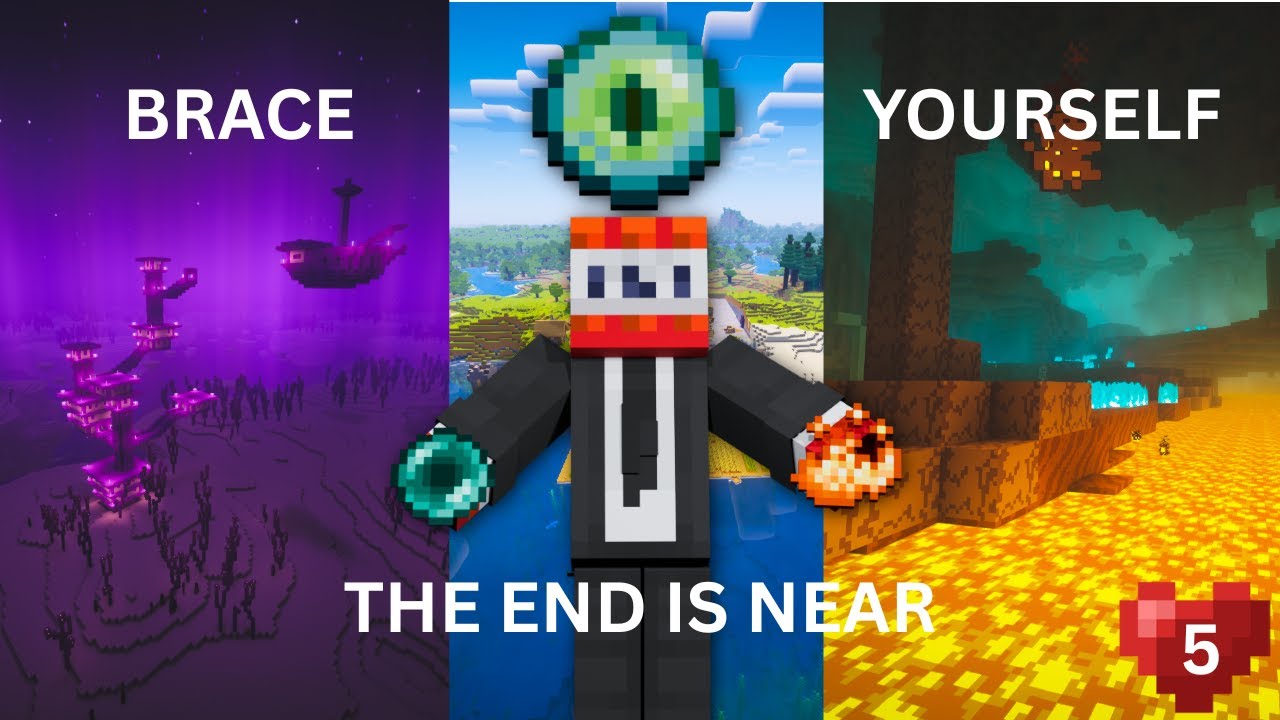 Minecraft survival episode 5 the end - YouTube