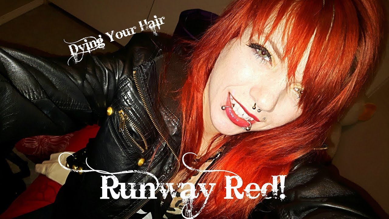 Runway Red Hair Dying + Care - YouTube