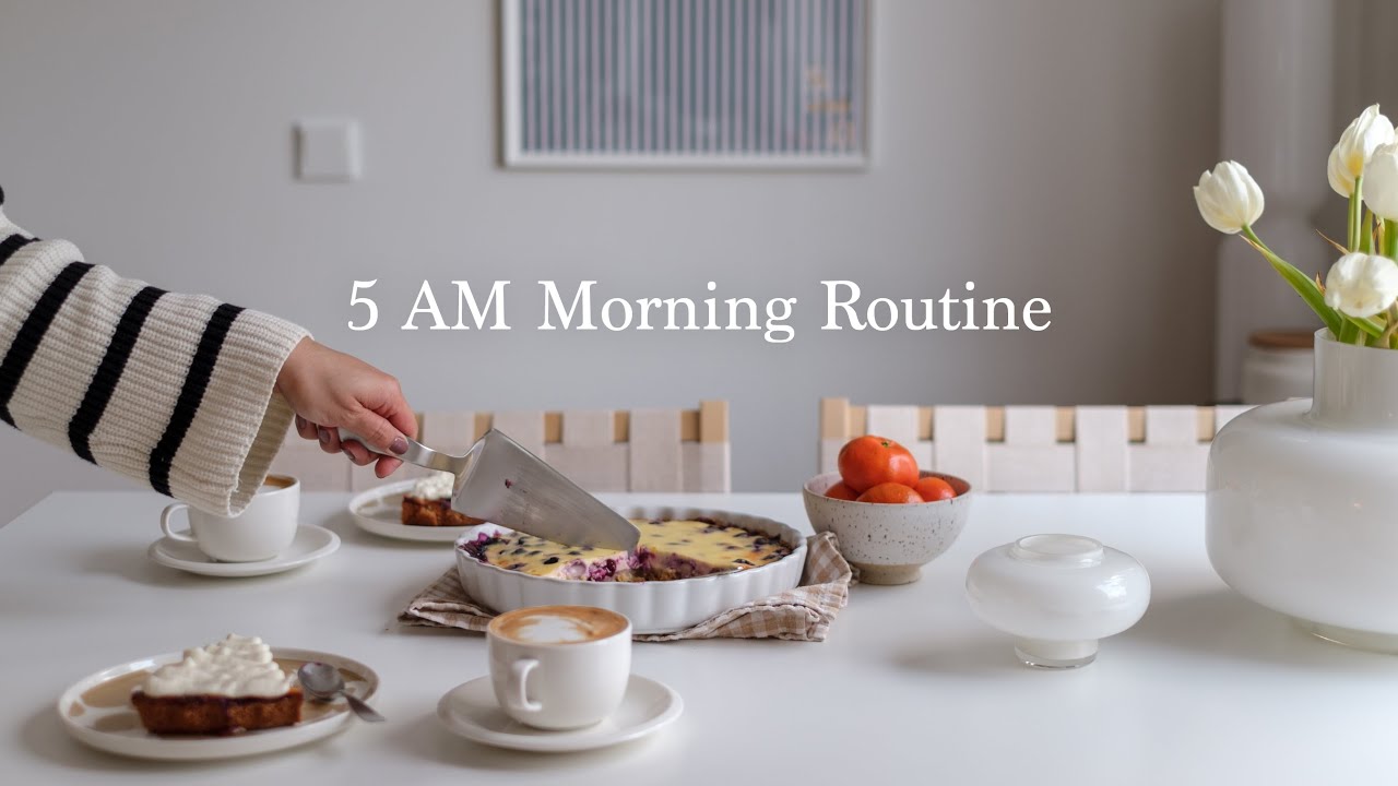 5 AM Morning Routine I Calm & Productive Morning I Mind Reset I Slow ...