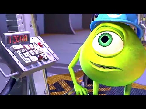 Assistentes Preparando Portas Para Os Monstros Chegarem Para Assustar | Monstros S.A. (2001)