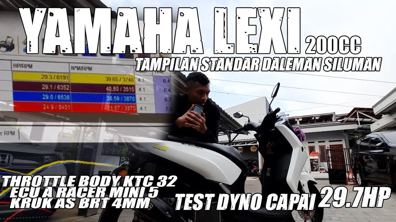 YAMAHA LEXI TAMPILAN STANDAR DALEMAN 200CC - YouTube
