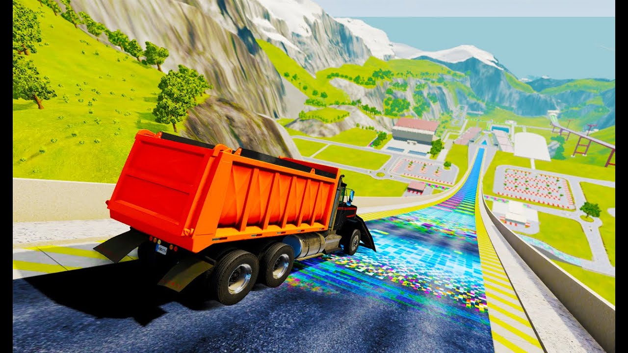 Car Jump Arena MapTruck Jumping - BeamNG Drive - YouTube