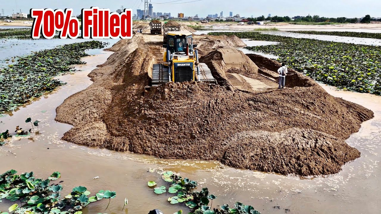 Part 17, Amazing Sand Reclamation Getting Filled 70% Link To Other Land ...