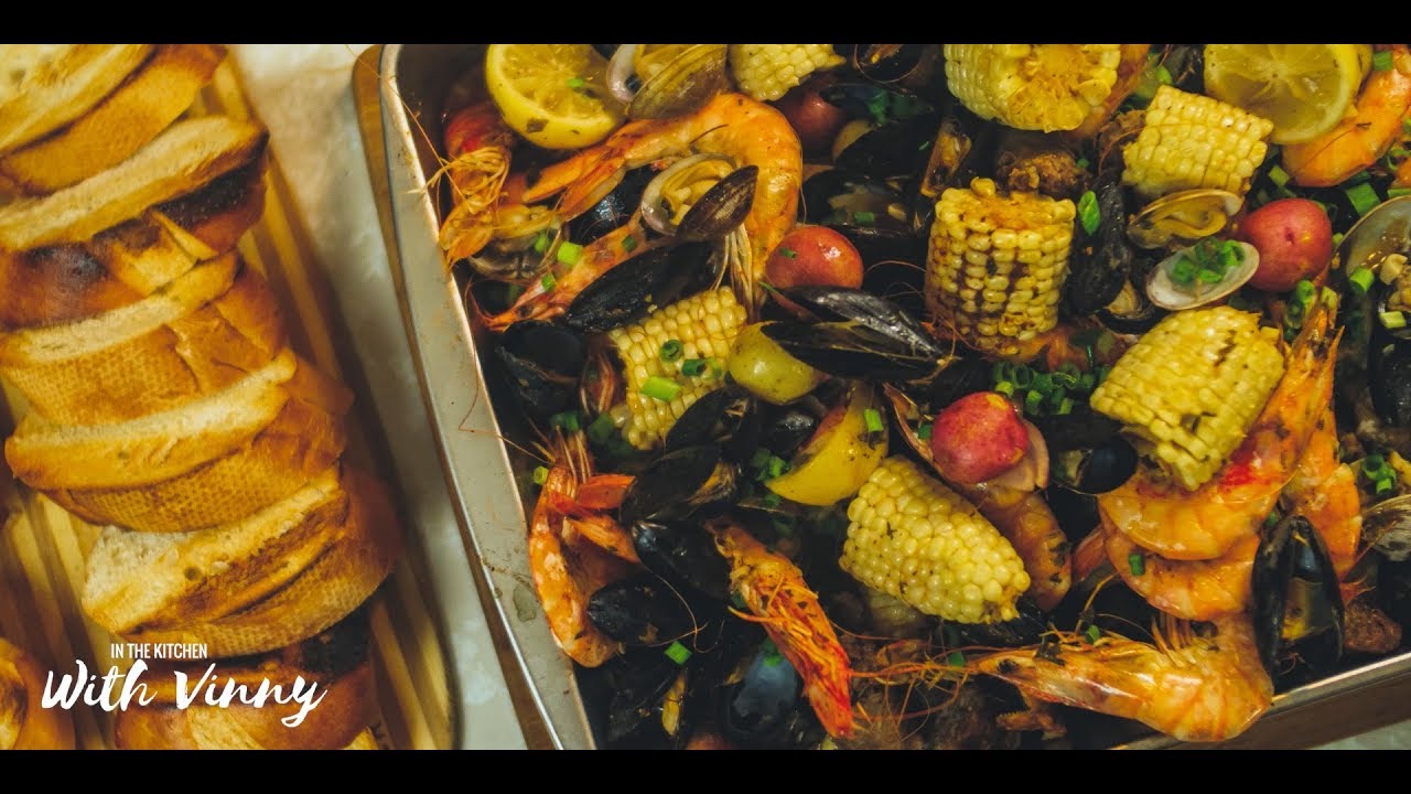 BACKYARD CLAM BAKE | In the Kitchen With Vinny - YouTube