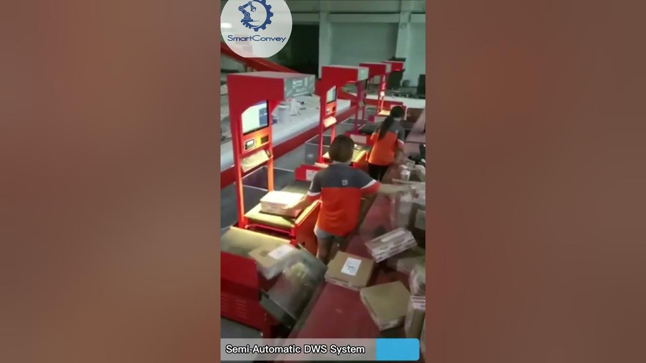 DWS system in logistics & express system#shorts #intralogistics #automationsolution #dws #e ...