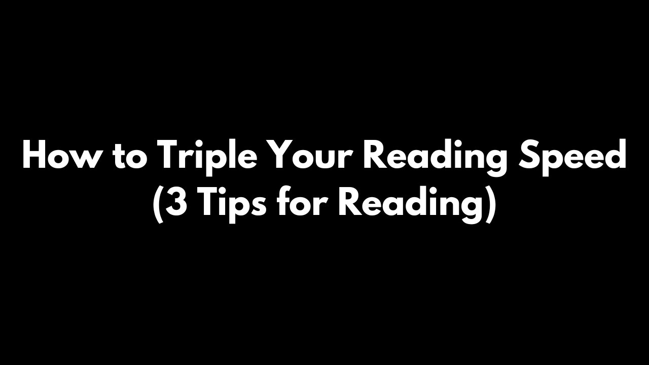 Read Smarter and Learn Faster : Jim Kwik's Speed Reading Tips Explained ...