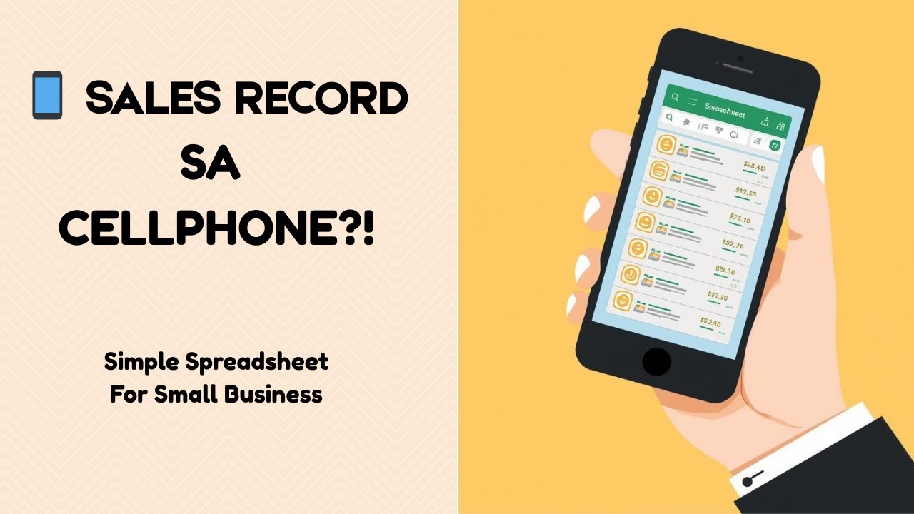 Small Business Sales Record on Mobile Phone - YouTube