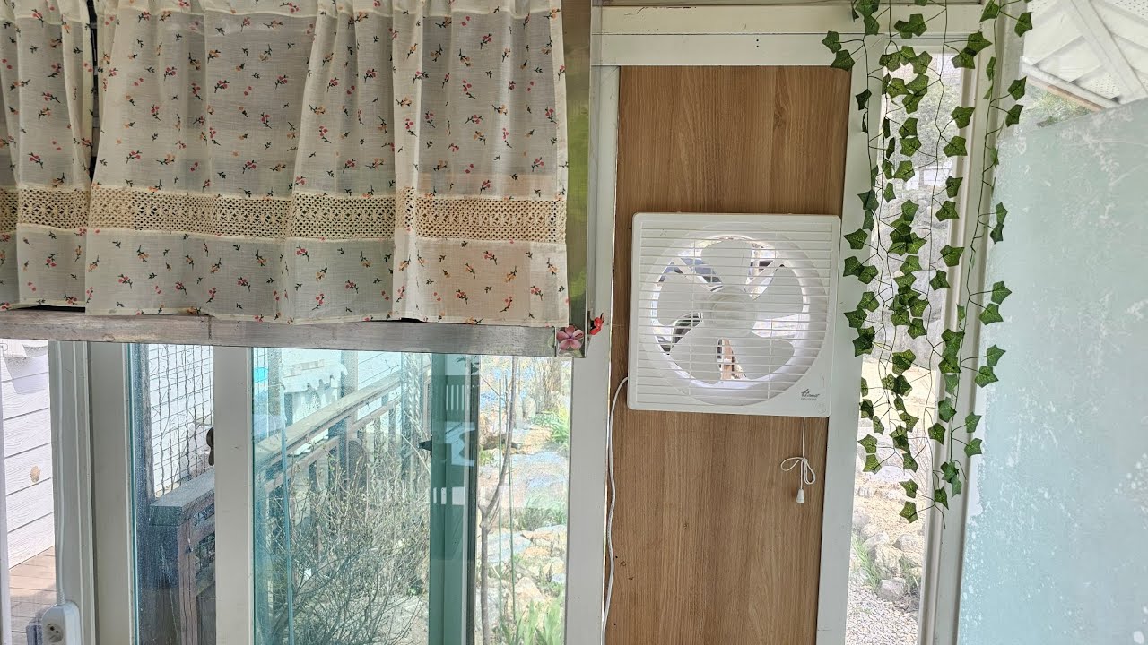 Installing ventilation fan on window(창문형 환풍기 설치하기) - YouTube