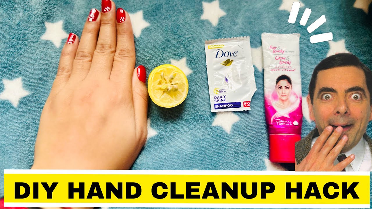 DIY Tan Hand Cleaning Tutorial #tanremoval - YouTube