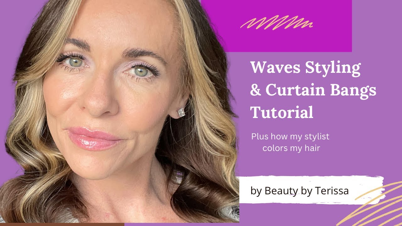 3/4” Barrel Waves and Curtain Bang Styling Tutorial - YouTube