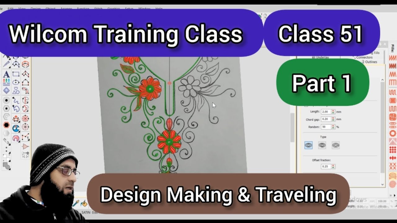 Wilcom Training Class || How To Make Design || Part 1 || Class 51 - YouTube