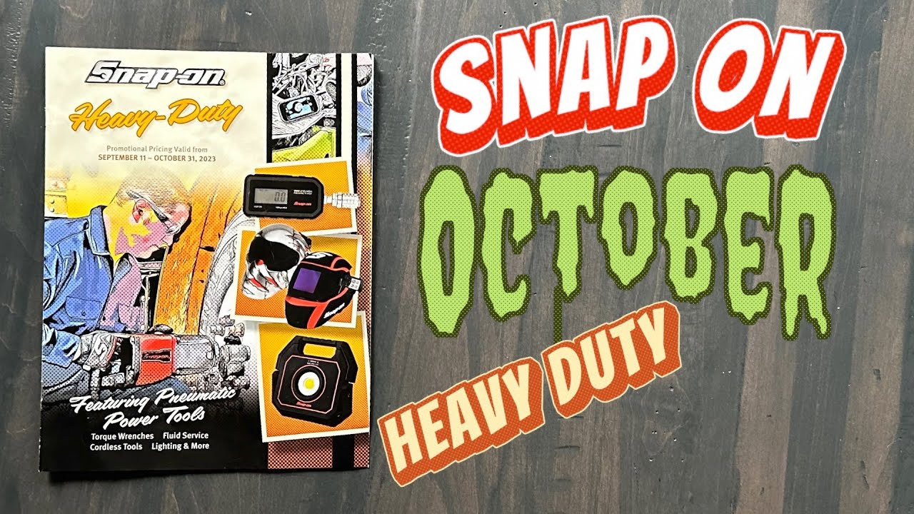 Snap On October Heavy Duty Tools Truck Flyer - YouTube