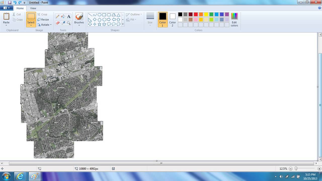 Microsoft paint width shrinking bitmap glitch - YouTube