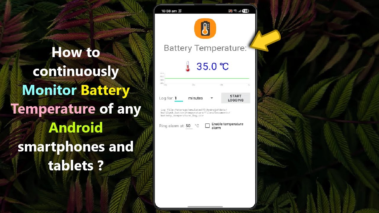 How to continuously Monitor Battery Temperature of any Android ...