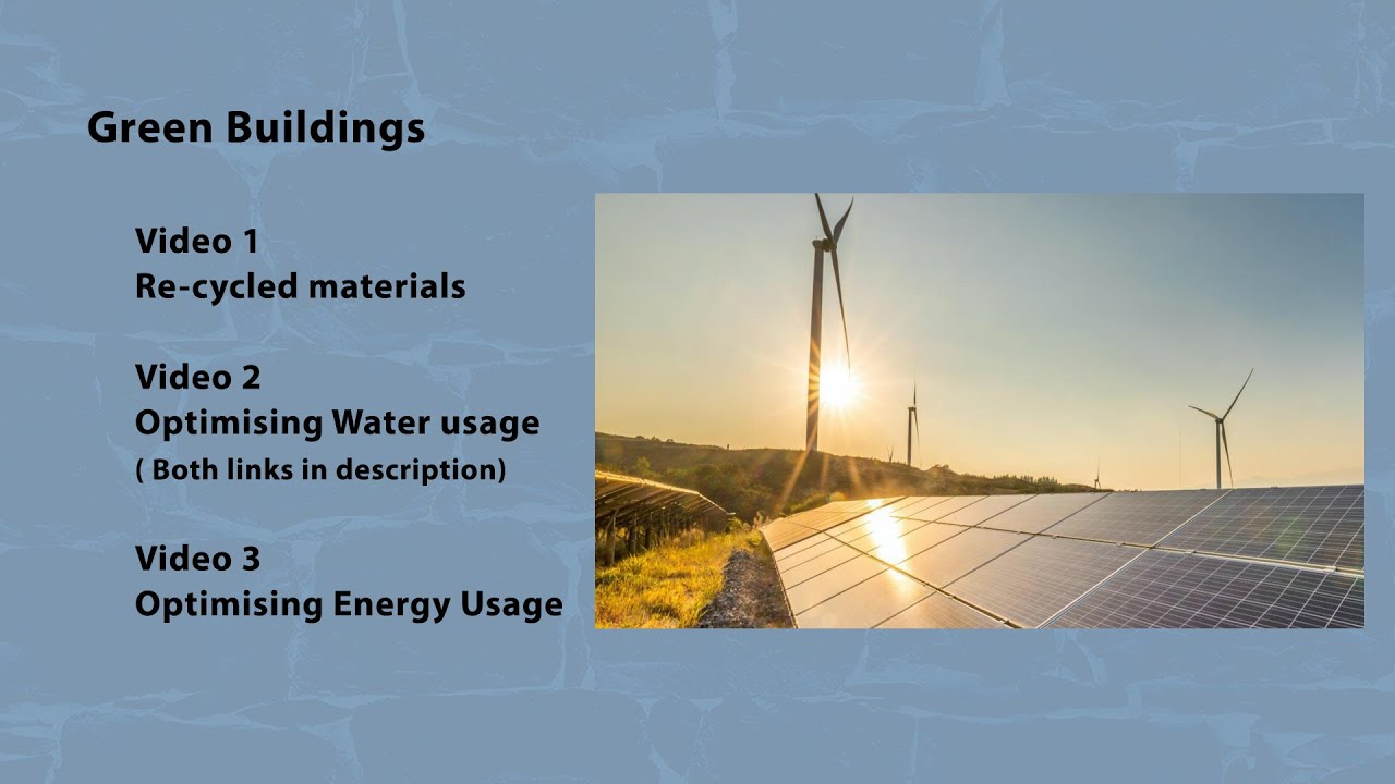 Optimization of Energy consumption to achieve Green Buildings - YouTube