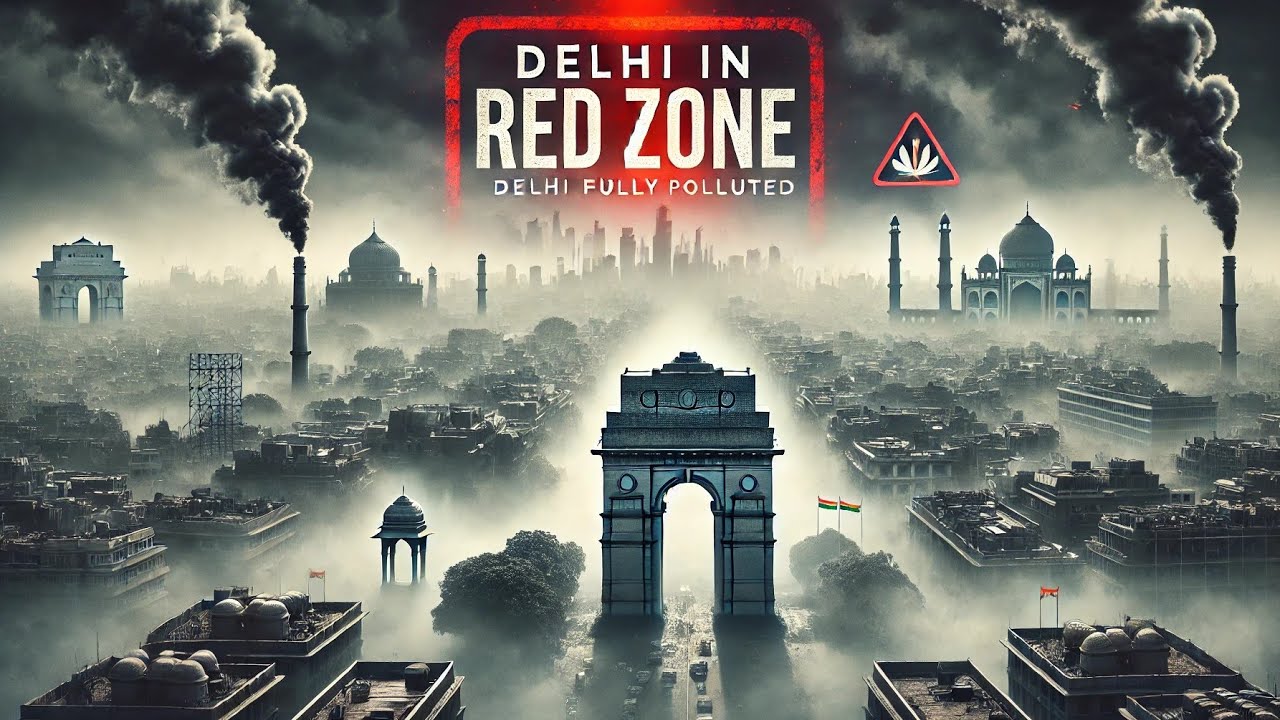 Delhi in Red Zone, Delhi Pollution in Last Stage - YouTube