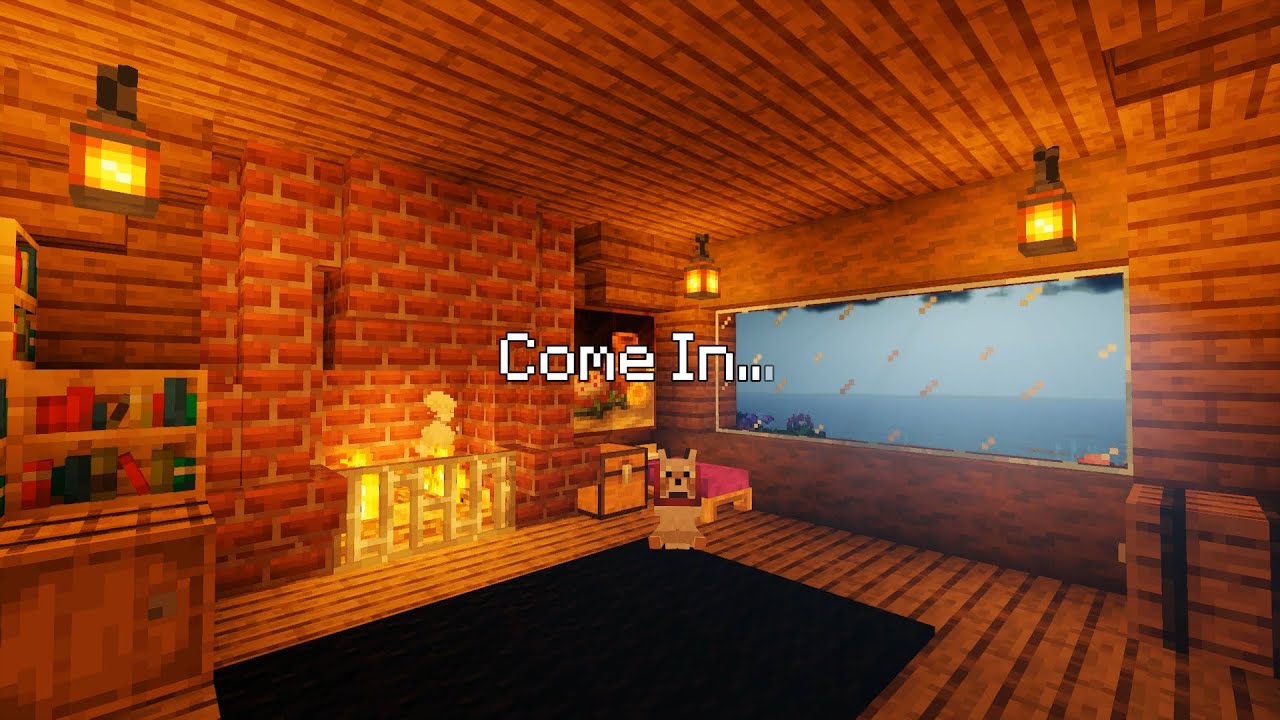 This Place is for You... Chill Minecraft , Fire & Lofi Ambience - YouTube