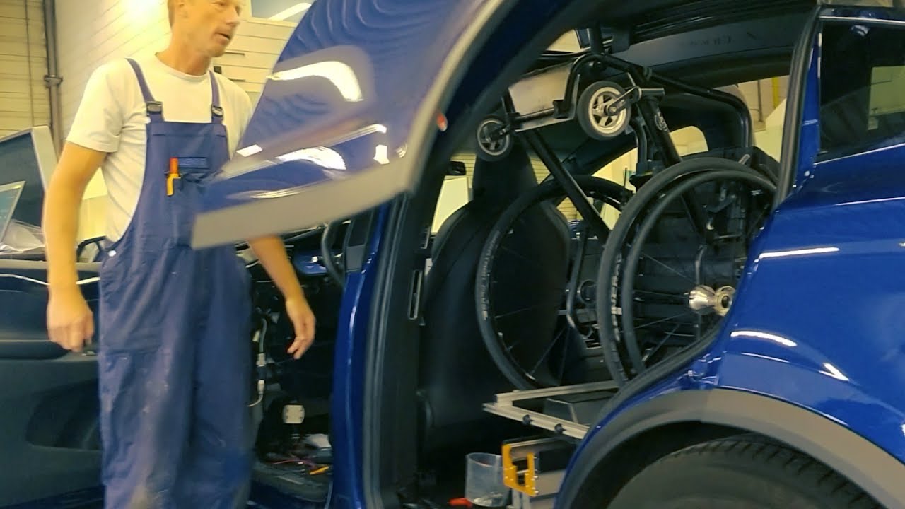 #21. Wheelchair in a Tesla Model X - YouTube