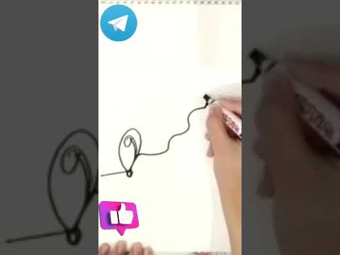 line art; one line drawing; location telegram; LD #shorts #drawing #art ...