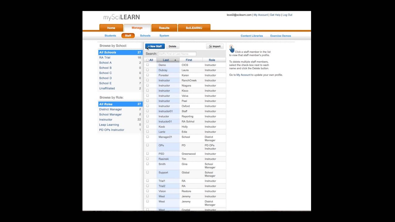 What is a Manager Contact in MySciLEARN? - YouTube
