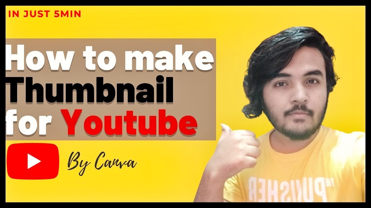 How to make thumbnail in just 5min | For Beginners | Canva - YouTube