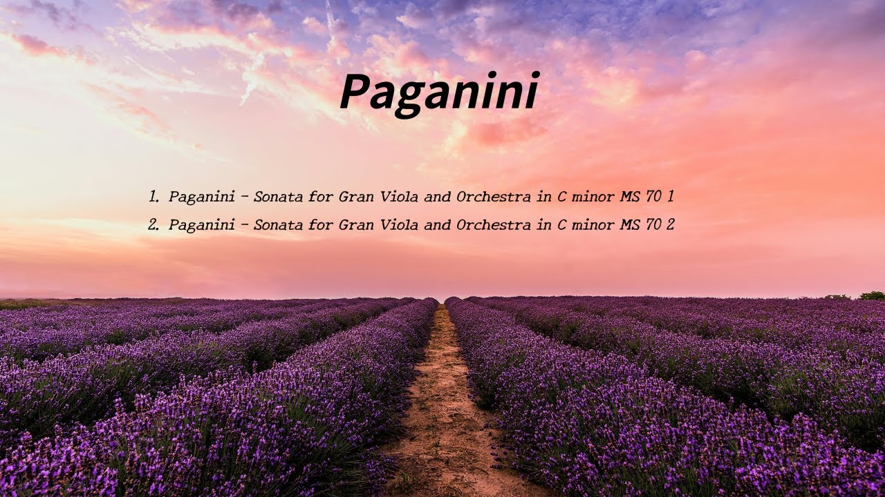 Paganini - Sonata for Gran Viola and Orchestra in C minor MS 70 - YouTube