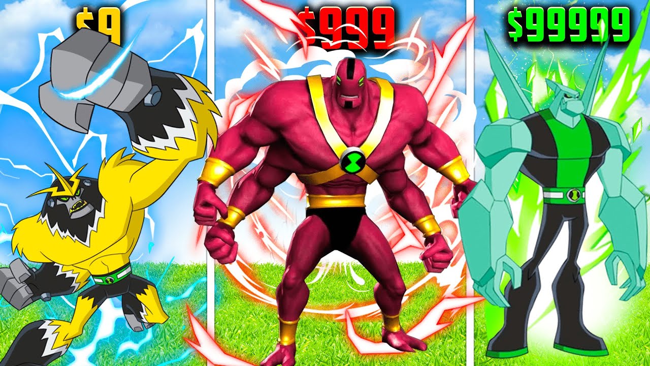 😍 Mega Ramp Challenge With Ben 10 Aliens 👽 | Ben 10 Aliens Ramp ...