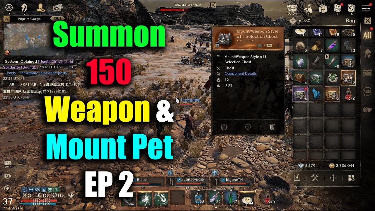 Night Crows Summon 150 Weapon & Mount Pet EP 2 - YouTube
