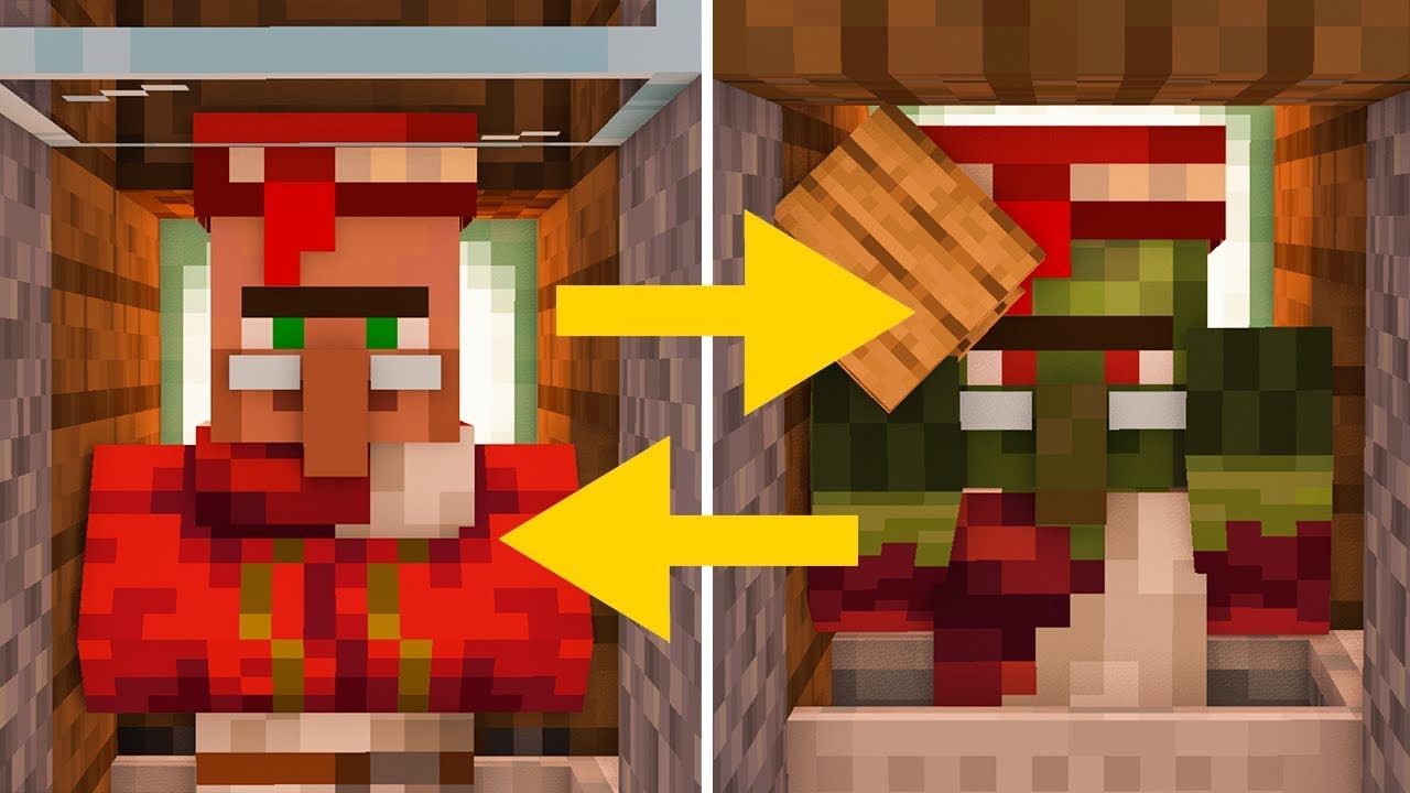 Easy Villager Curing/Zombification Station in Minecraft Hardcore | Part ...