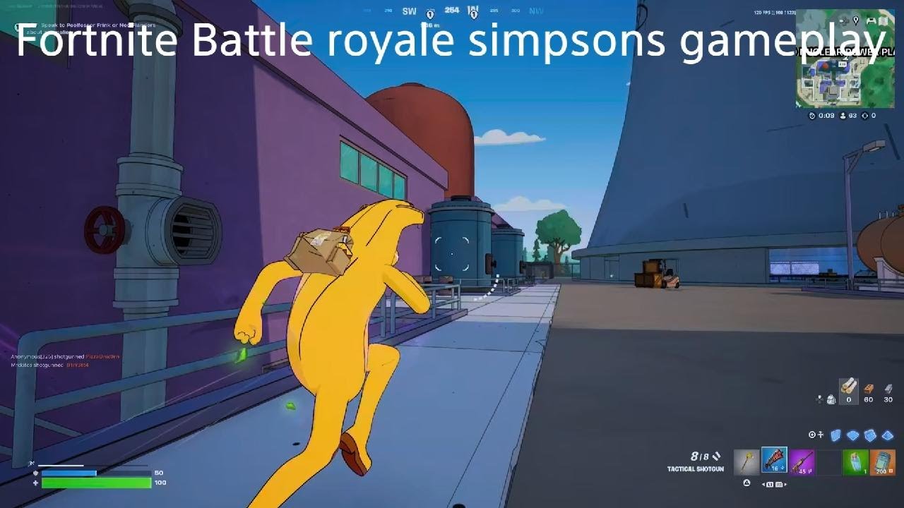 Fortnite Battle royale simpsons gameplay - YouTube