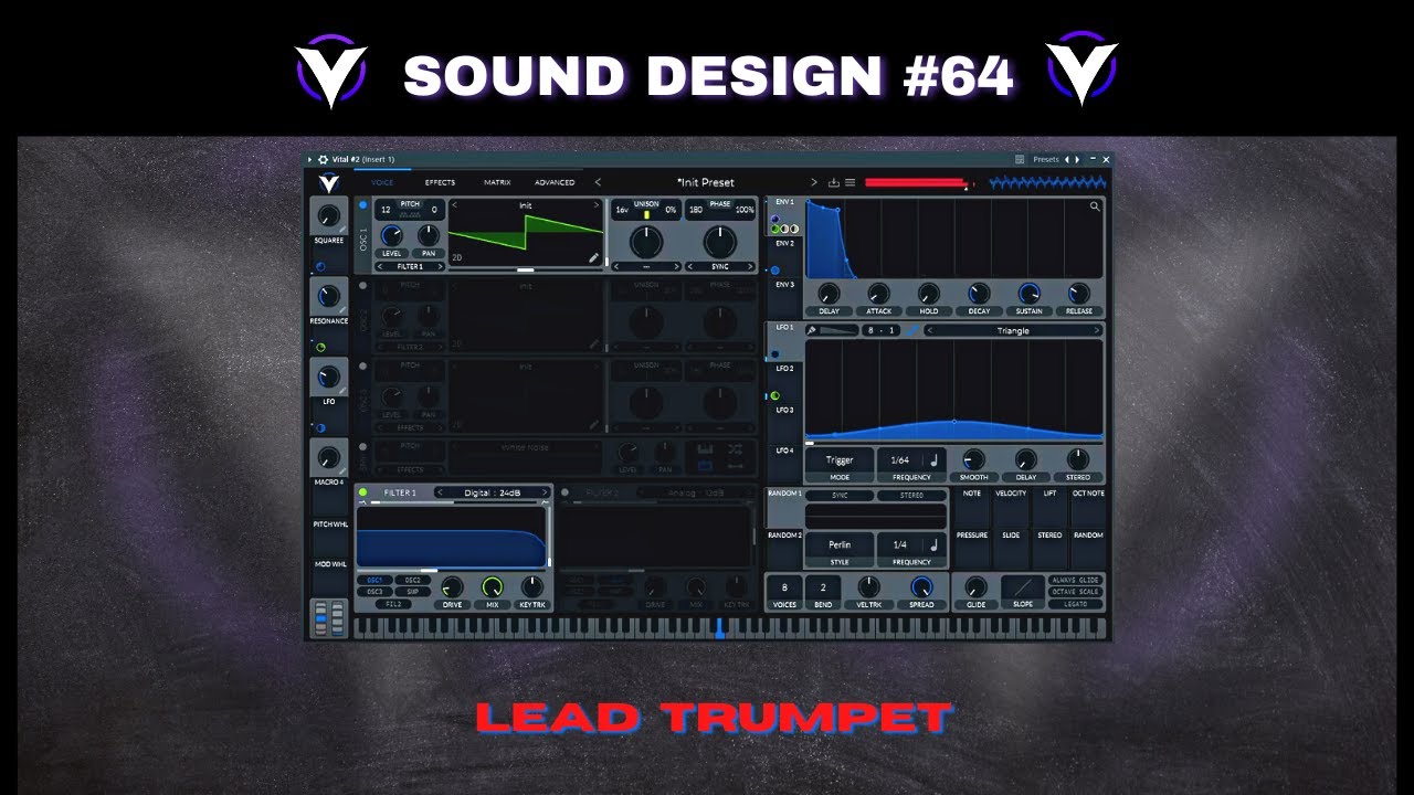 [VITAL👾] - Sound Design #64: Como hacer un " LEAD DE TROMPETA" en VITAL ...