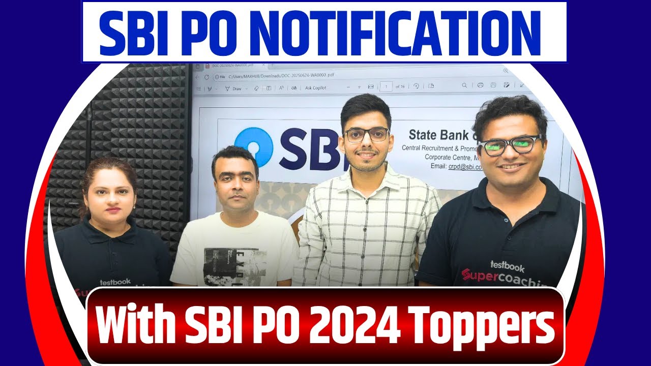 SBI PO 2025 Notification | SBI PO Notification 2025 | SBI PO ...