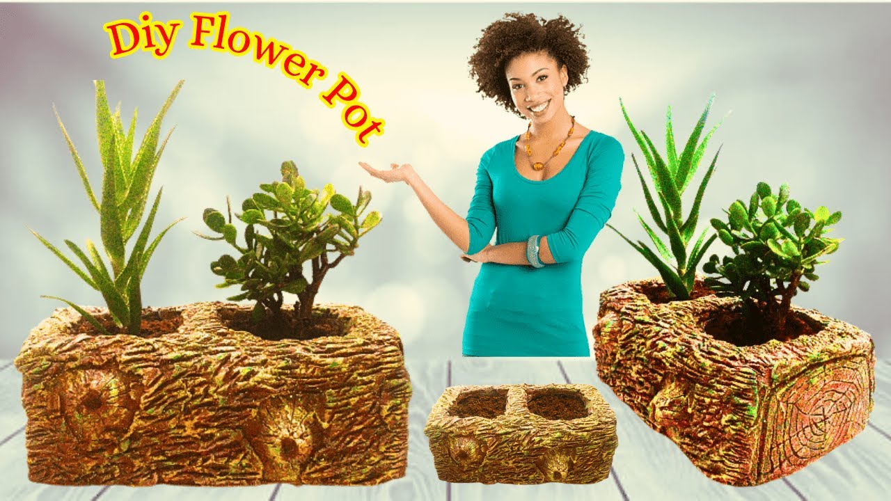diy flower pots a step-by-step guide tutorial flower pots ideas - YouTube
