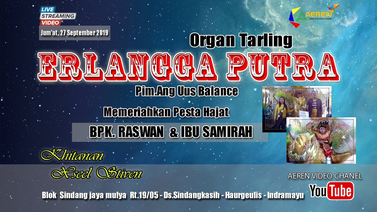 LIVE SETREAMING ORGAN TARLING 'NEW ERLANGGA PUTRA '' Jum'at, 27 SEPTEMBER 2019 '' {Malam}) - YouTube