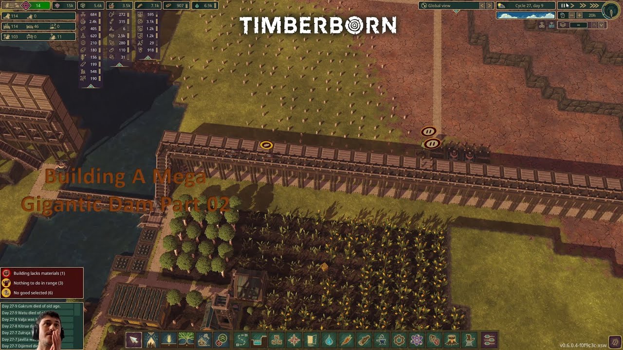 Timberborn Building A Mega Gigantic Dam Part 02 - YouTube
