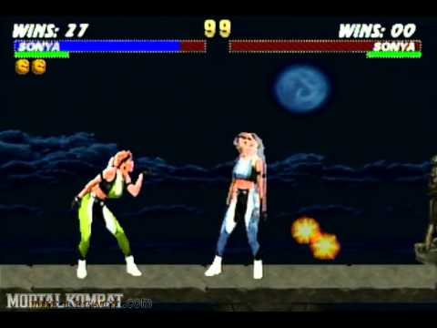 Mortal Kombat Trilogy - Saturn - Sonya - Fatality 1 - YouTube