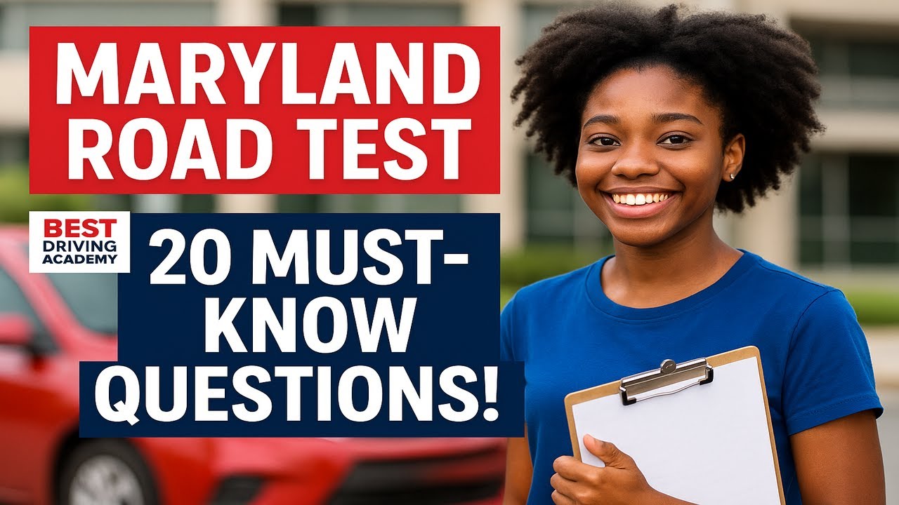 Maryland Road Test: 20 Must-Know Questions to Pass Your Driving Exam ...
