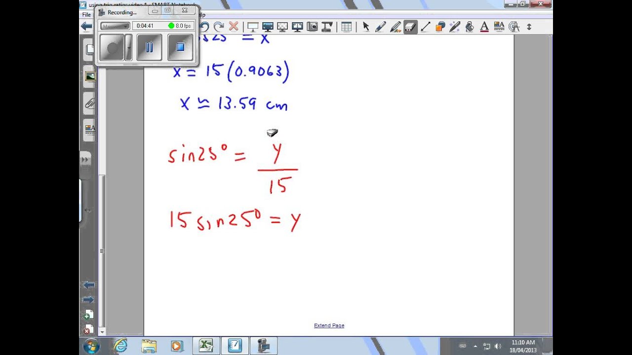 Trig Ratios and Missing Side Lengths - YouTube