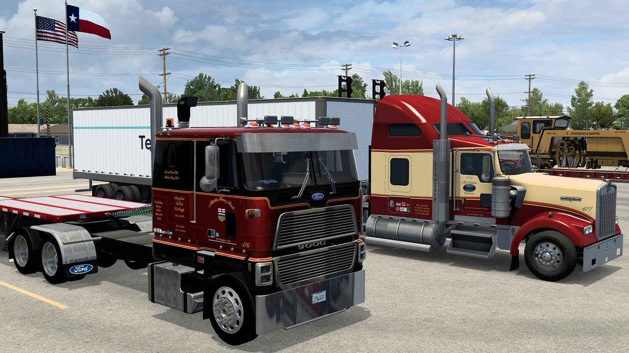 ATS 1 48 BETA in the Ford CLT 9000 Wichita Falls to Texarkana - YouTube