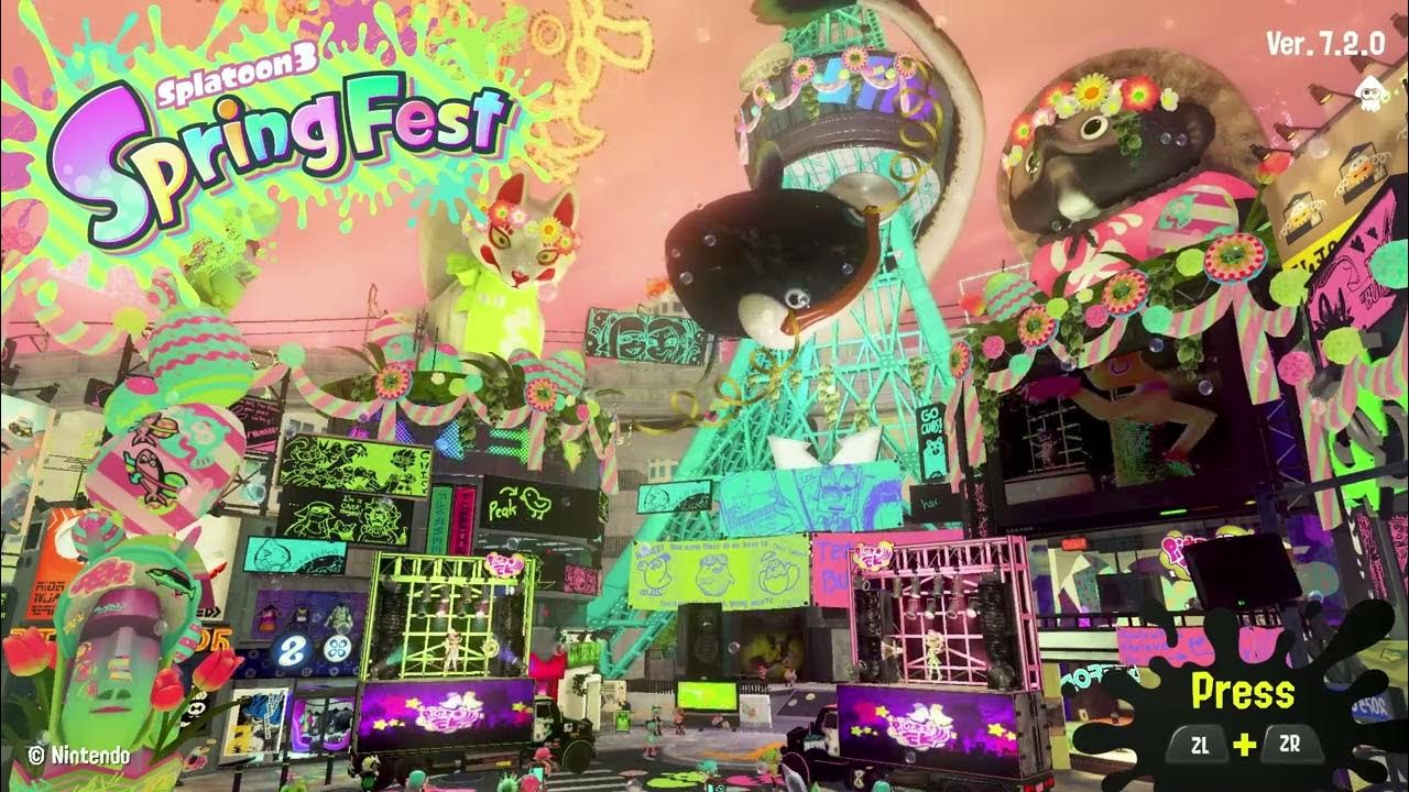Spring Fest 2024 - Inkopolis Plaza Title Screen (Day 1) - YouTube