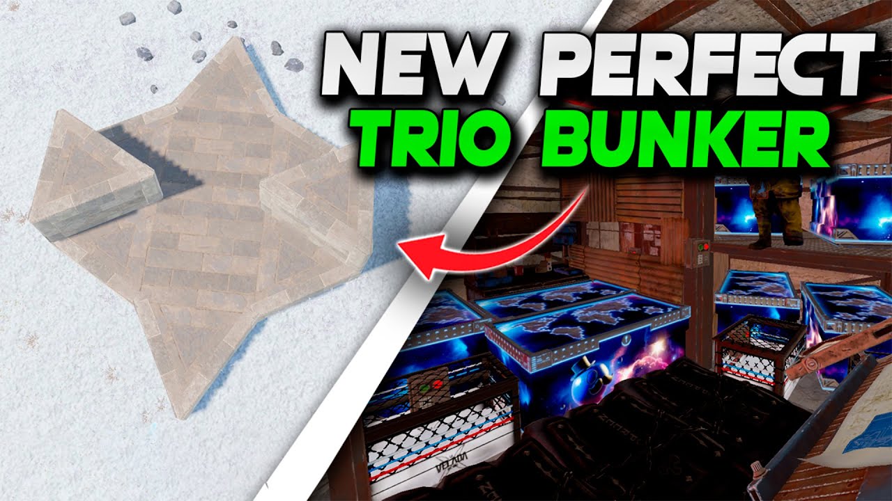 New PERFECT TRIO BUNKER in Rust 2025 | Rust Building Tutorial - YouTube