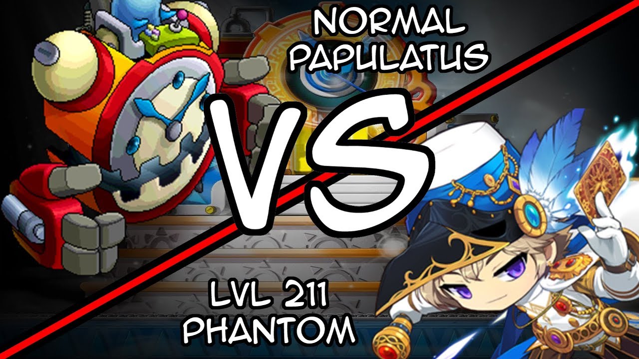 Maplestory Reboot: Lvl 211 Phantom Revamped Normal Papulatus Solo - YouTube
