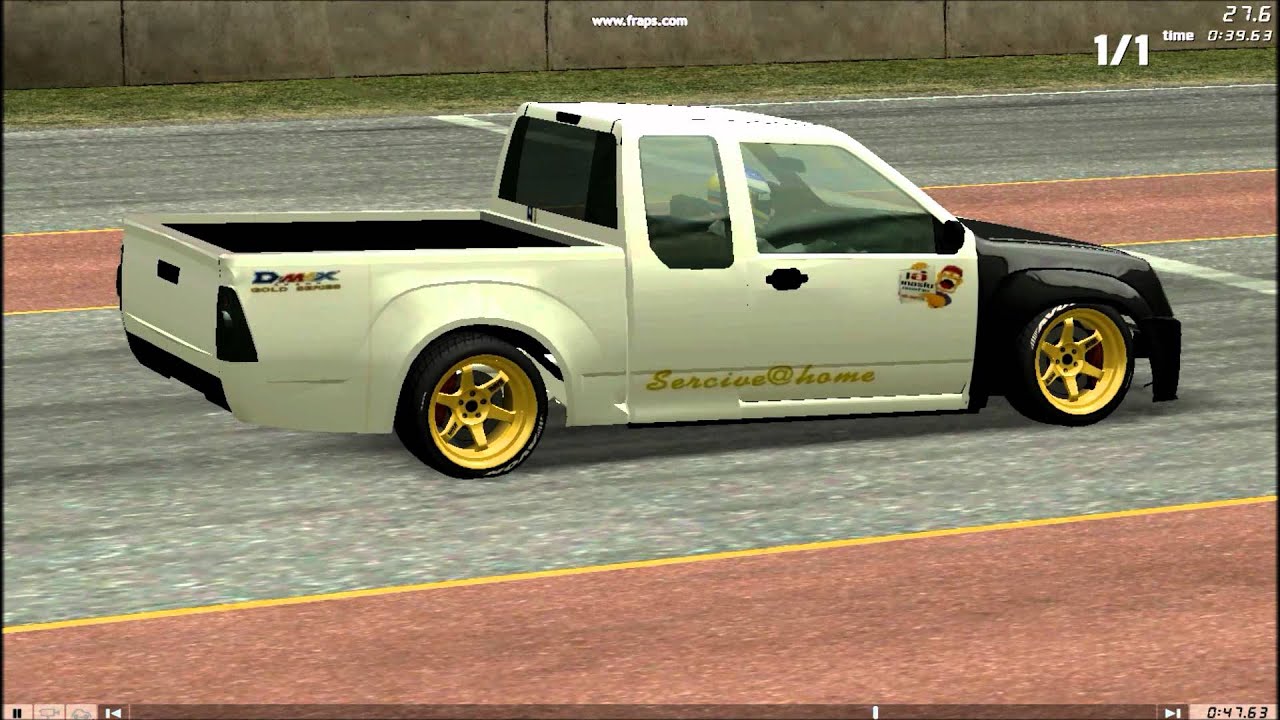 lfs D-max DRAG racing - YouTube