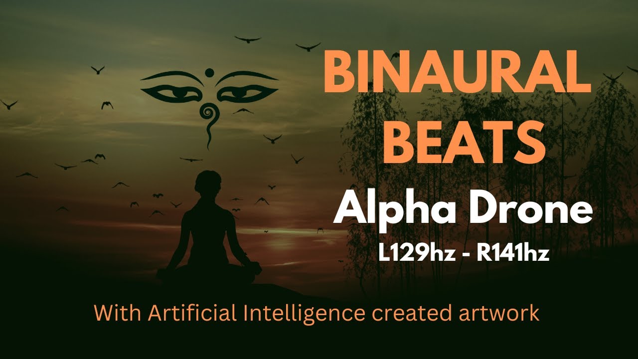 Binaural Beats- Alpha Drone 1 Hour- Relaxation, Memory, Study, Stress- One off Ai created ...
