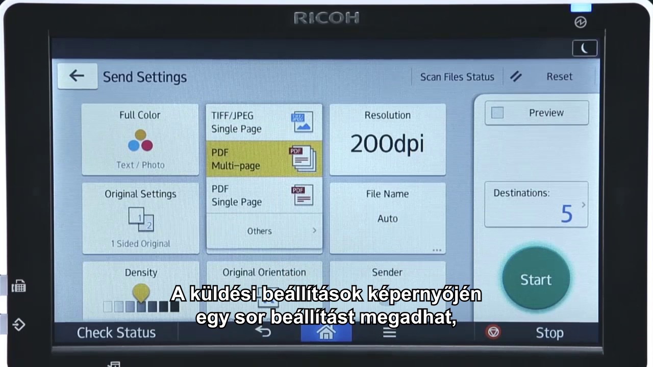 Ricoh Smart Operation Panel - How-to? #2 Szken funkció - YouTube