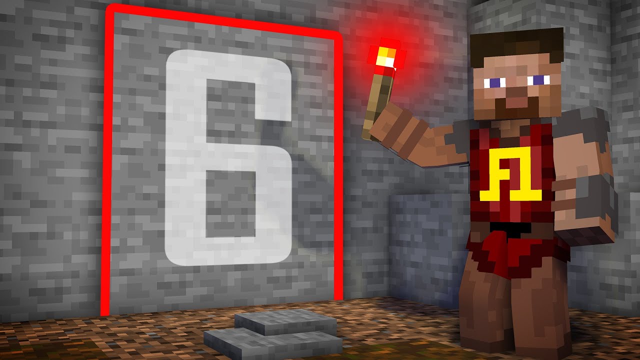 6 Geheimgänge in Minecraft mit Redstone 🏰 Minecraft Secret Base bauen ...